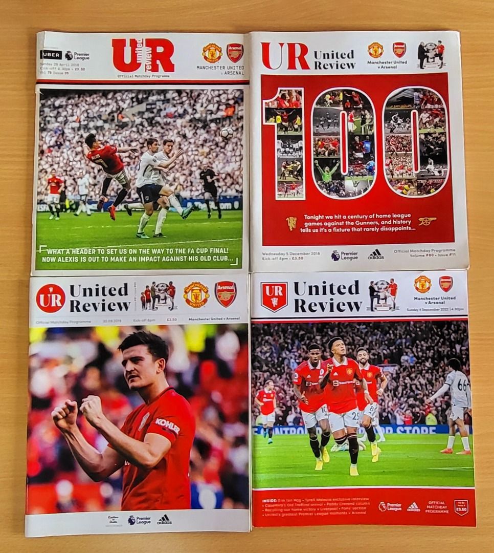 Manchester United Official Matchday Programme (magazine) - 9 HUGE ...