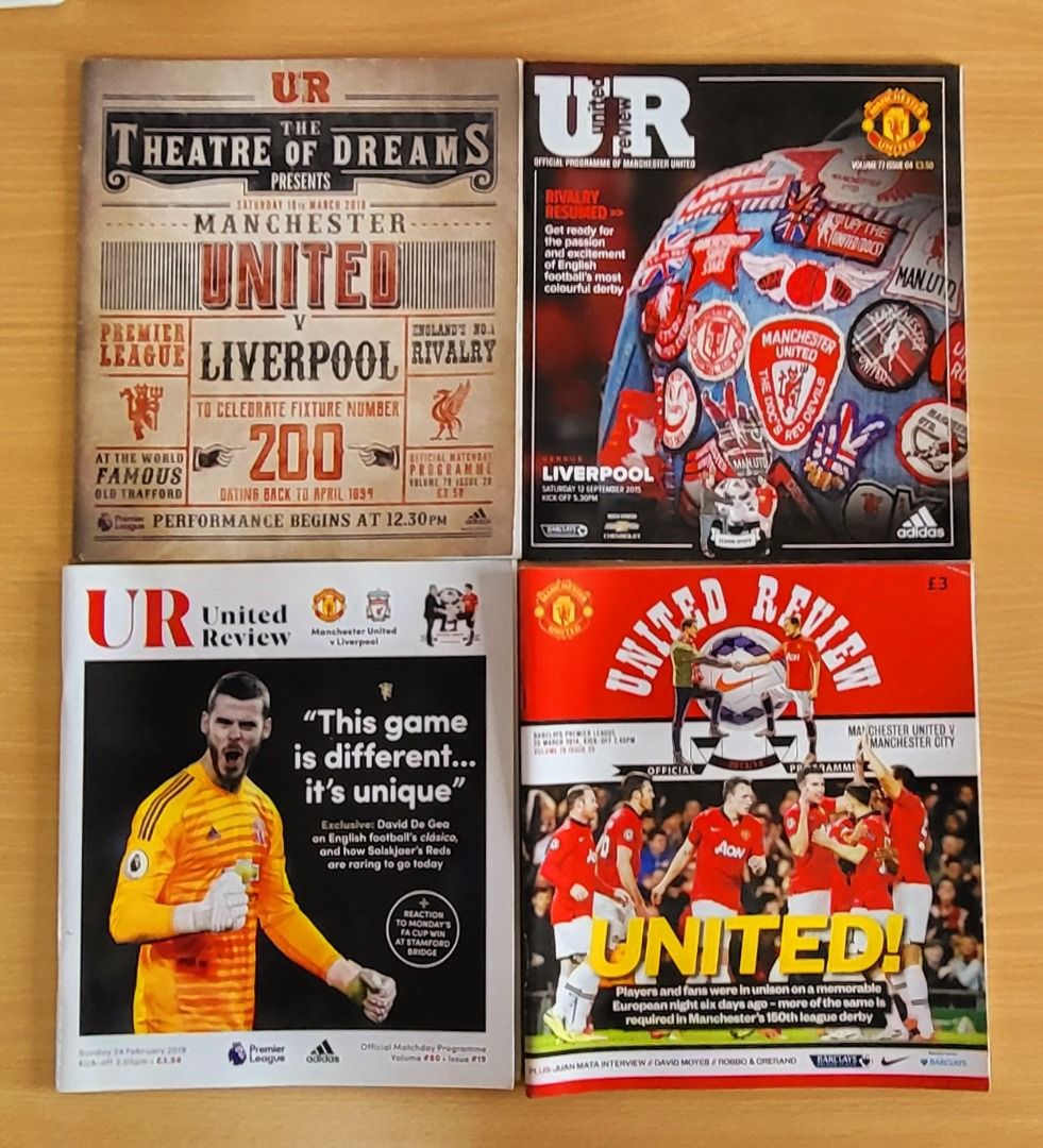 Manchester United Official Matchday Programme (magazine) - 9 HUGE ...