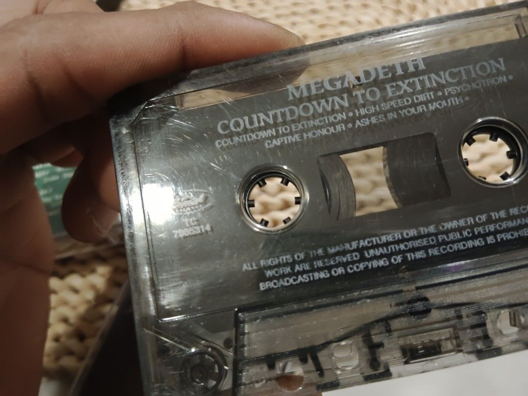 Megadeth - Countdown To Extinction Cassette Tape, Hobbies & Toys, Music ...