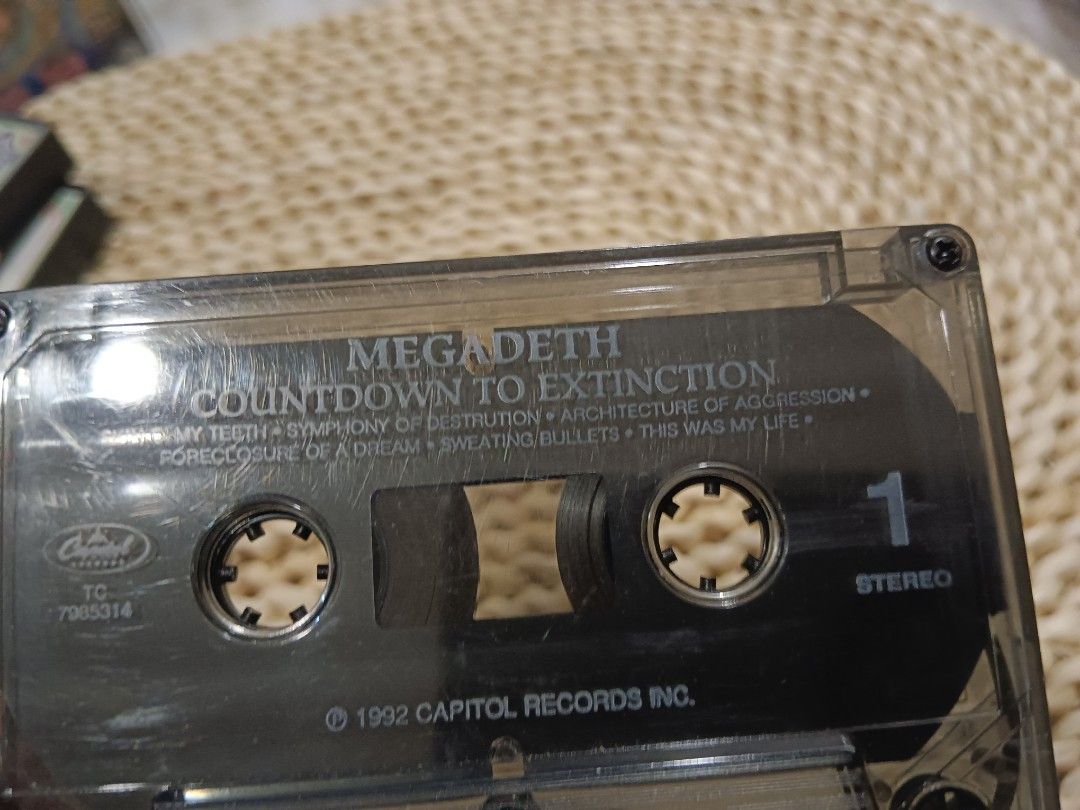 Megadeth - Countdown To Extinction Cassette Tape, Hobbies & Toys, Music ...
