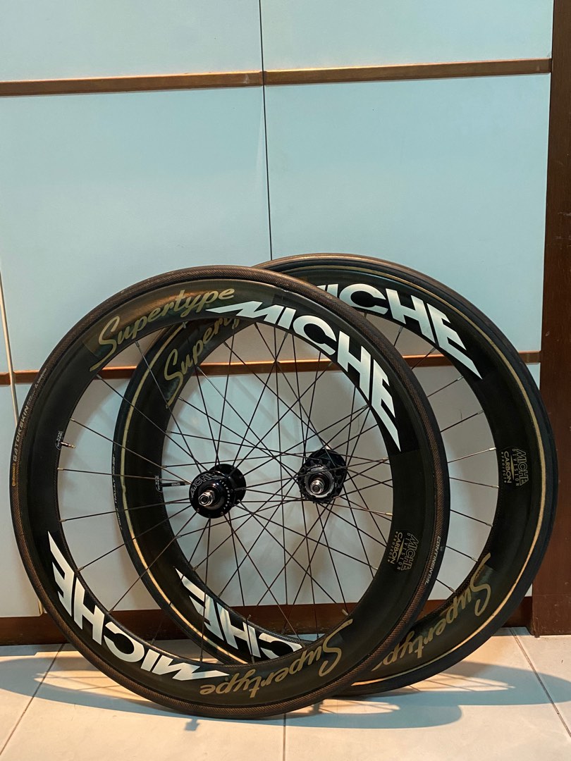 Miche Supertype Pista Carbon Track Wheelset (Tubular), Sports Equipment ...