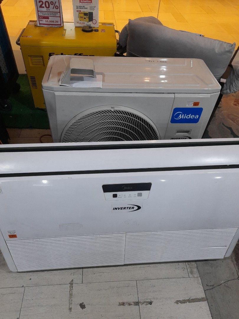 Midea 3TR under ceiling split type inverter, TV & Home Appliances, Air ...
