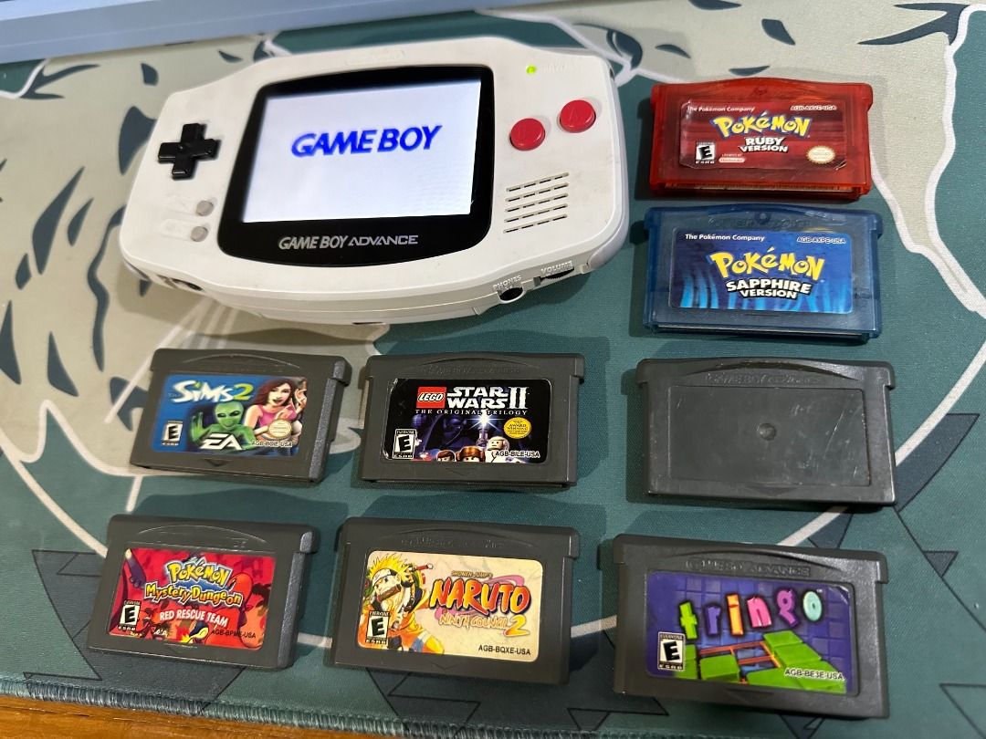 Modded Gameboy Advance (IPS screen, USB-C), Video Gaming, Video Game ...