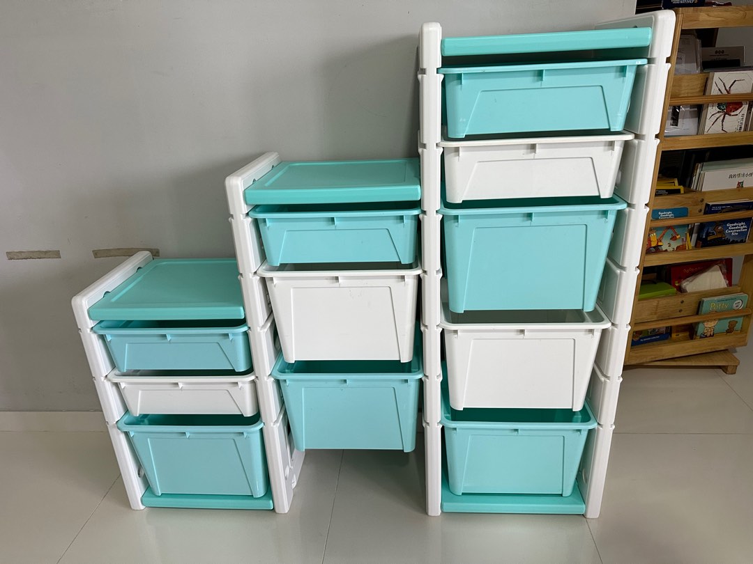 Multi-tier plastic drawers, Furniture & Home Living, Furniture, Shelves ...