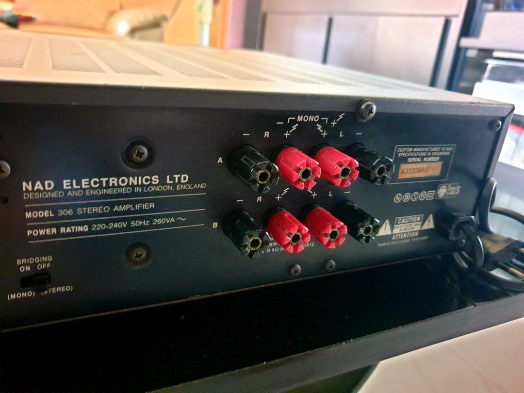 NAD Stereo Integrated Amplifier 306, Audio, Soundbars, Speakers ...