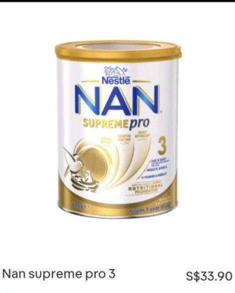 Nan Supreme pro 3, Babies & Kids, Nursing & Feeding, Breastfeeding ...