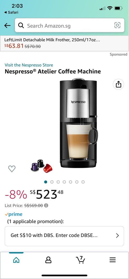 Nespresso Atelier Machine, TV & Home Appliances, Kitchen Appliances ...