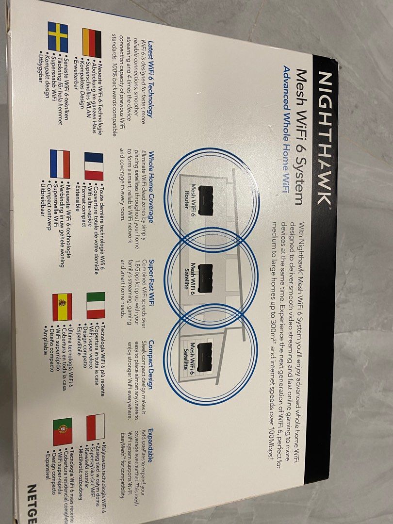 Netgear nighthawk ax1800 MK63 WiFi 6 mesh router . 2 units only ...