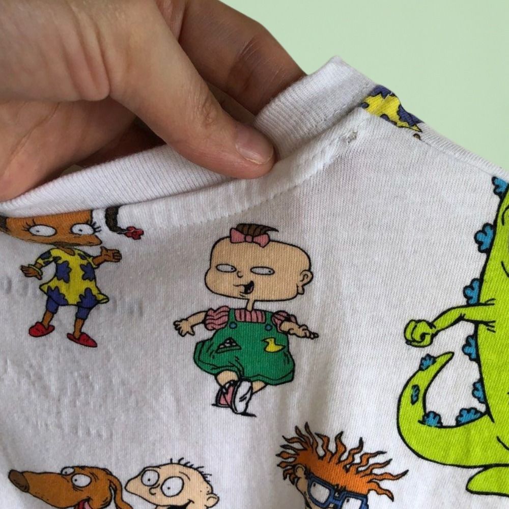 Nickelodeon Rugrats All Over Print Cropped Top, Women's Fashion, Tops ...