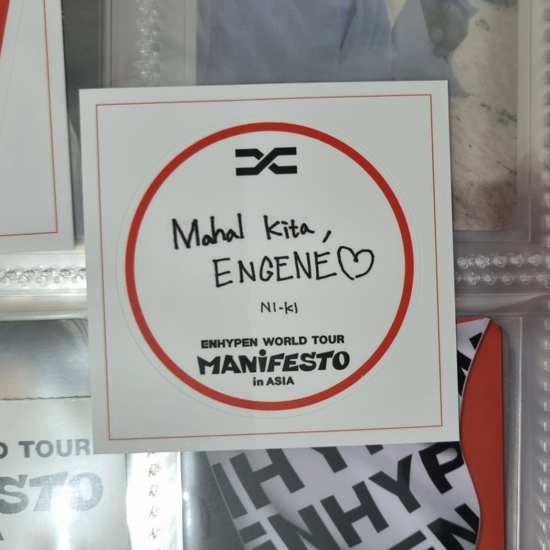 Enhypen Ni-ki Engene Zone Sticker, Tickets & Vouchers, Event Tickets on ...