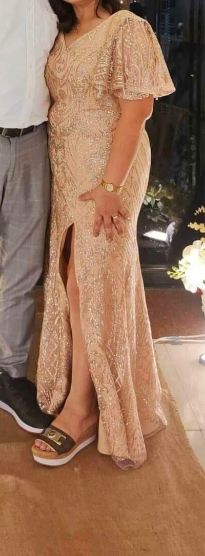 NINANG LONG DRESS, Women's Fashion, Dresses & Sets, Evening dresses ...