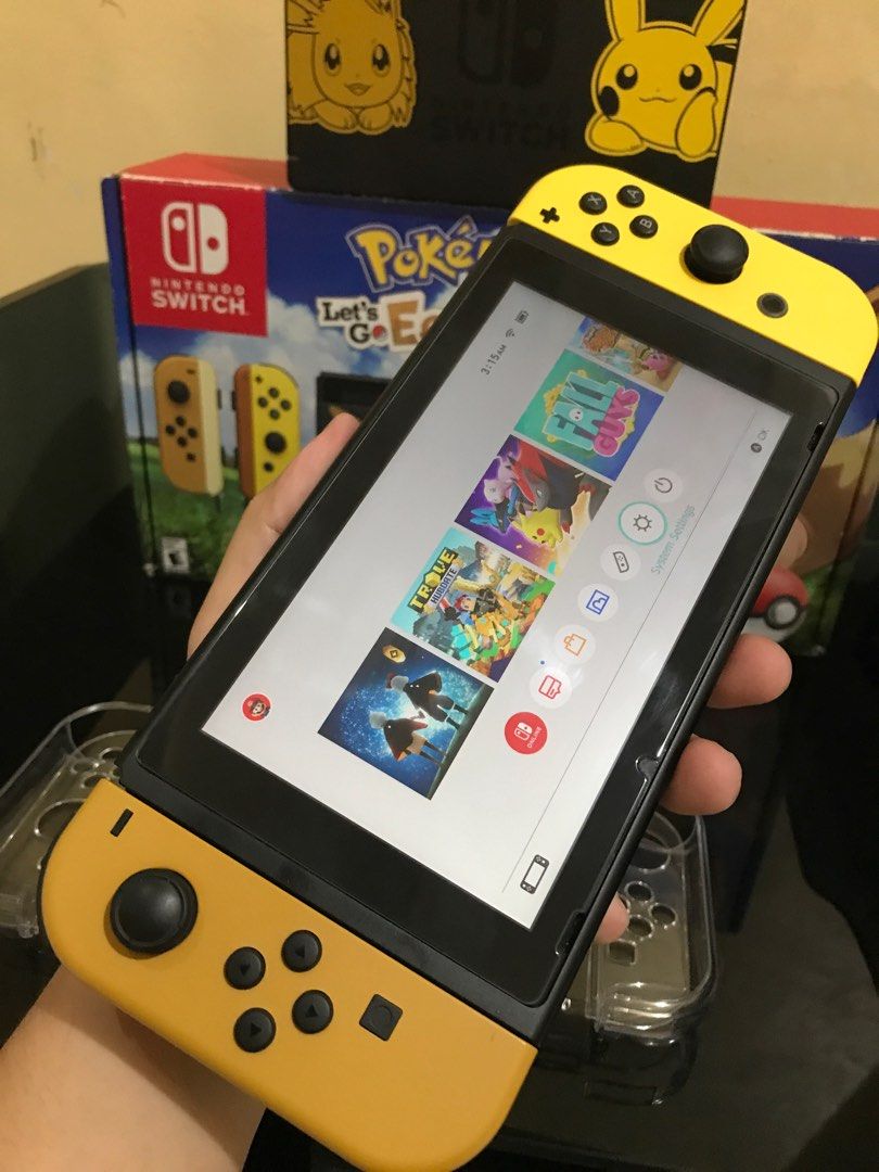 Nintendo switch pokemon edition pikachu / eevee, Video Gaming, Video ...