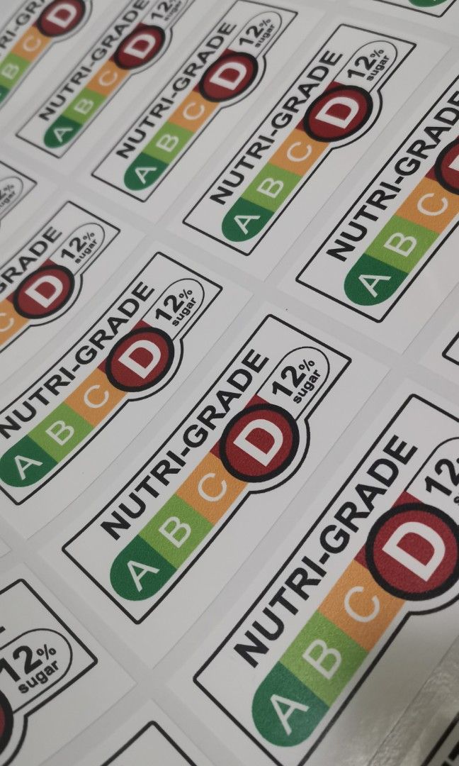Nutri Grade label sticker, Hobbies & Toys, Stationery & Craft, Art ...