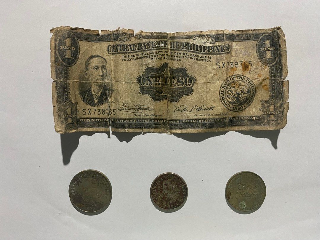 OLD PESO COINS AND BILL, Hobbies & Toys, Memorabilia & Collectibles ...
