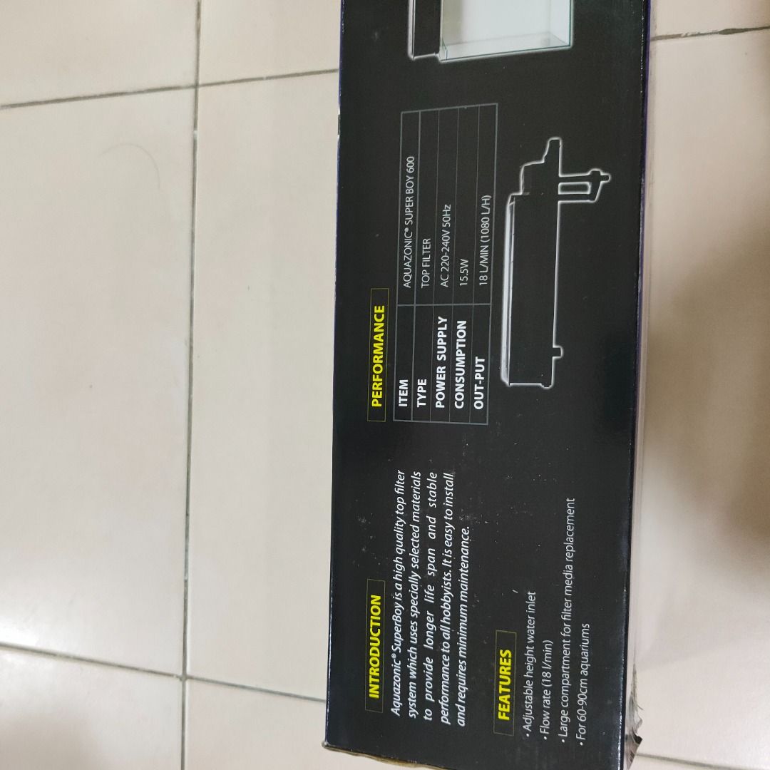 Overhead Filter for 2-3ft tank, Pet Supplies, Homes & Other Pet ...