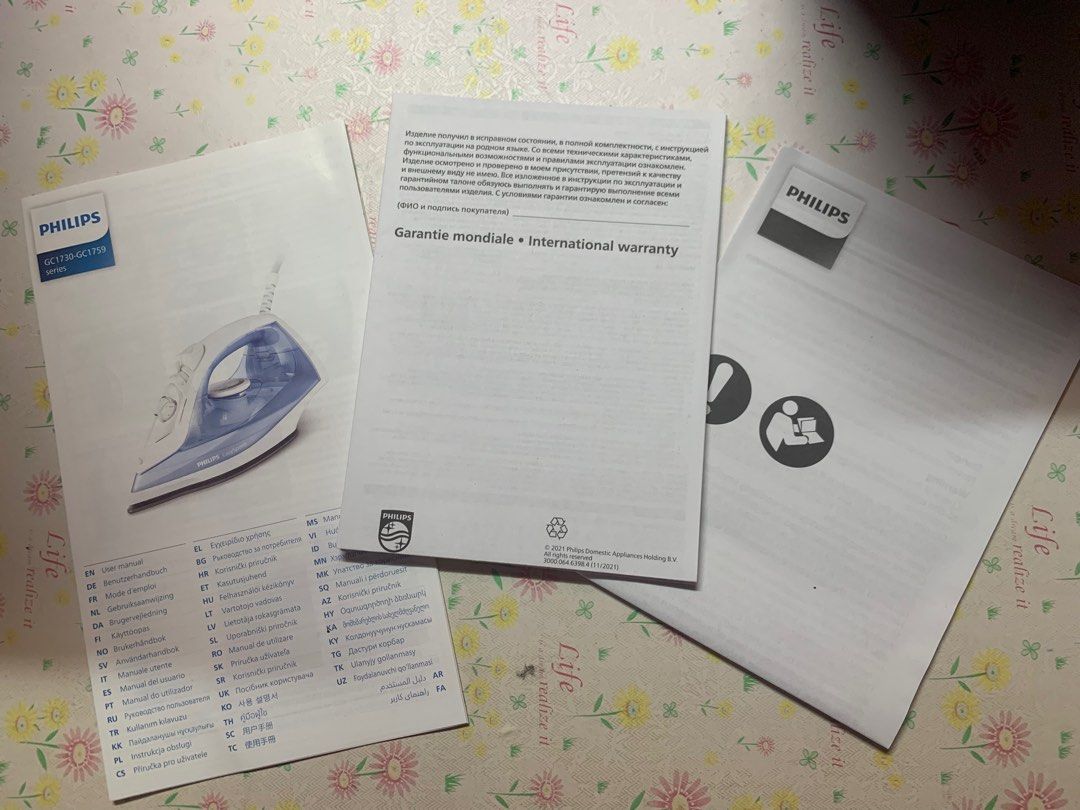 Philips Iron Steam GC-1752, TV & Home Appliances, Irons & Steamers on ...