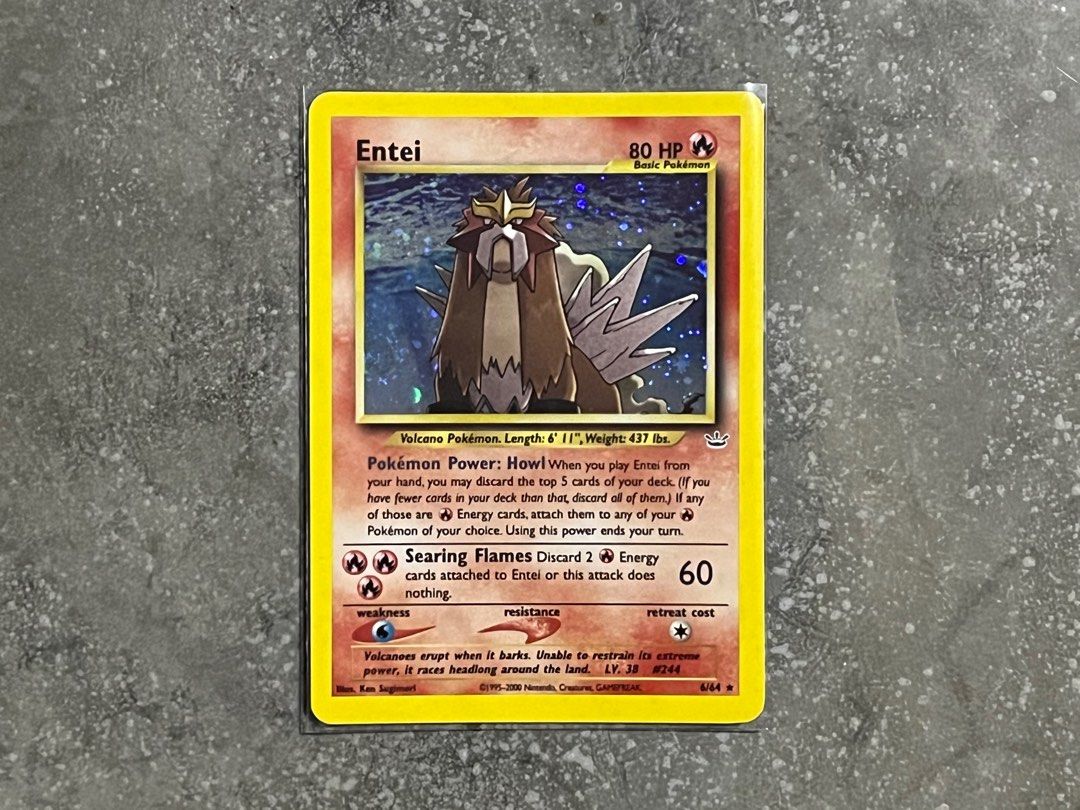 Pokémon Neo Revelation Entei 6/64 Holo, Hobbies & Toys, Toys & Games on ...