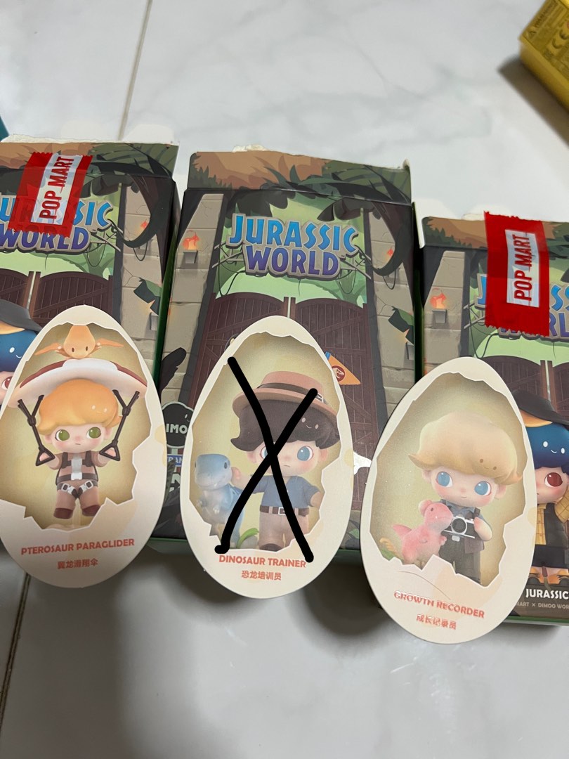 Popmart Dimoo Jurassic World, Hobbies & Toys, Toys & Games on Carousell