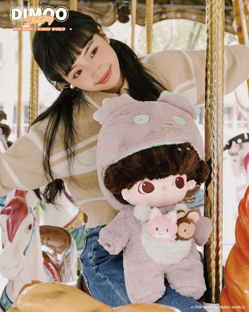 [POPMART NEW] POPMART DIMOO DATING SERIES LARGE PLUSHIE 40CM PLUSH TOY ...