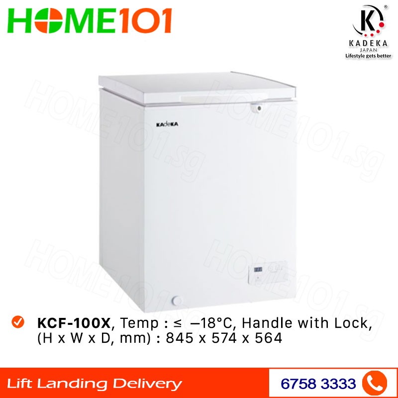 (Pre-Order) Kadeka Single Door Chest Freezer 100L KCF-100X, TV & Home Appliances, Kitchen ...