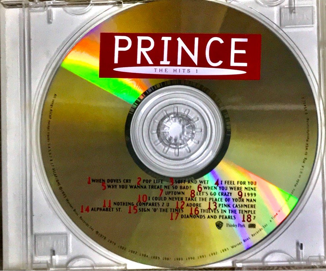 PRINCE - BEST HITS 1 CD PRINCE GREATEST HITS CD, Hobbies & Toys, Music ...
