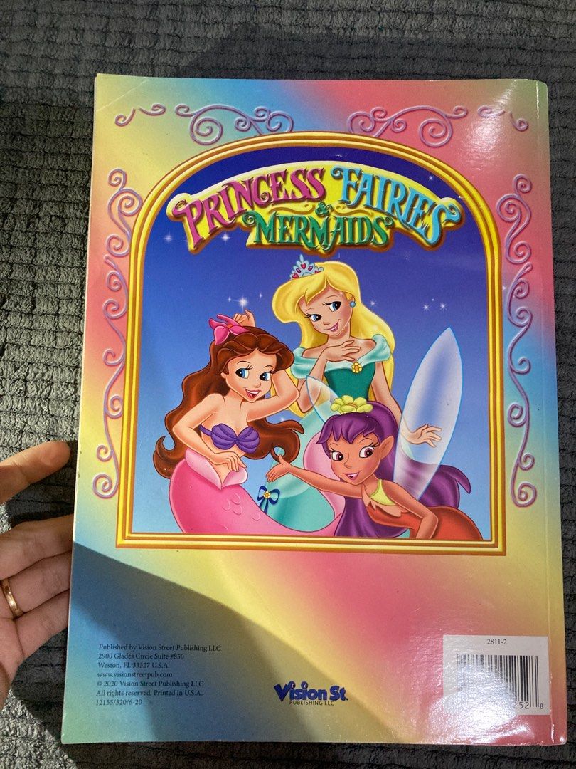 Princess, Fairies, & Mermaids Jumbo Coloring Books By Vision St ...