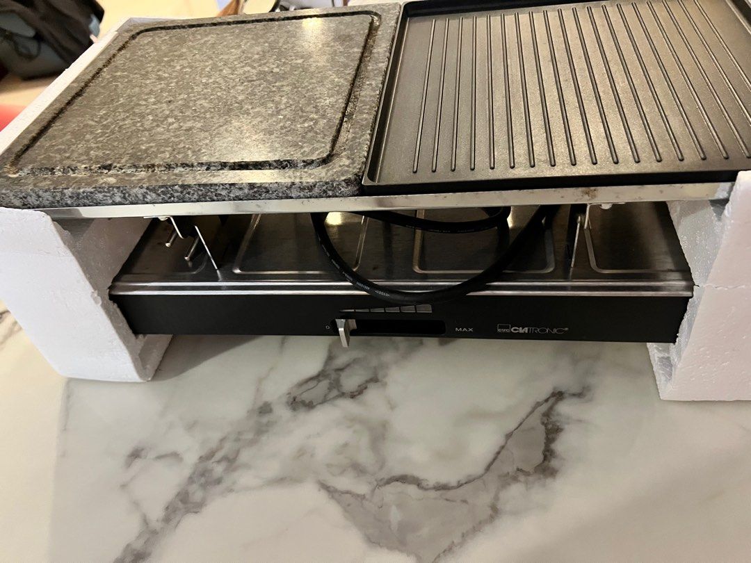 Raclette with metal & stone grill, TV & Home Appliances, Kitchen ...