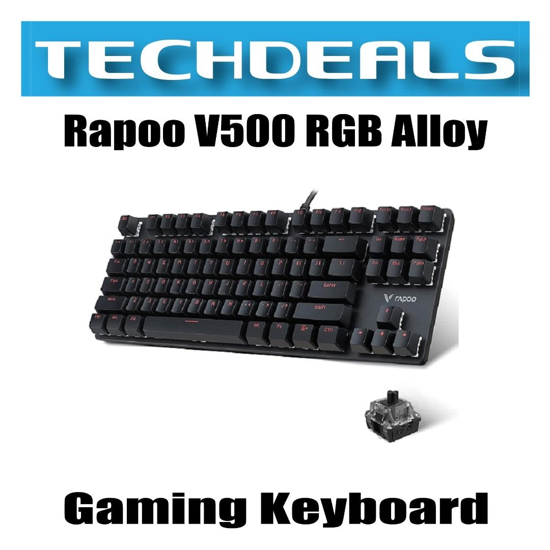 Rapoo V500 RGB Alloy Gaming Keyboard, Computers & Tech, Parts & Accessories, Computer Keyboard ...
