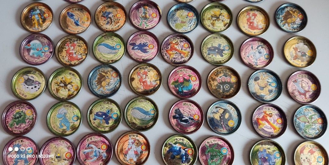 Rare metal pokemon tazos, Hobbies & Toys, Collectibles & Memorabilia ...