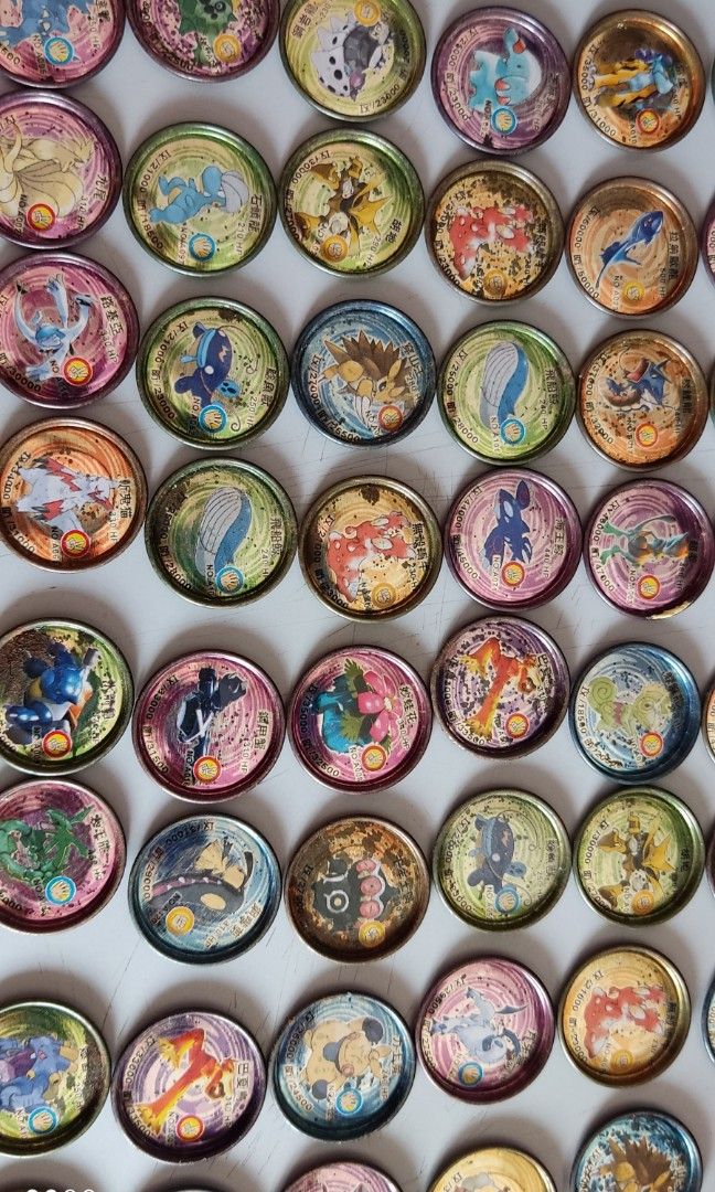 Rare metal pokemon tazos, Hobbies & Toys, Collectibles & Memorabilia ...