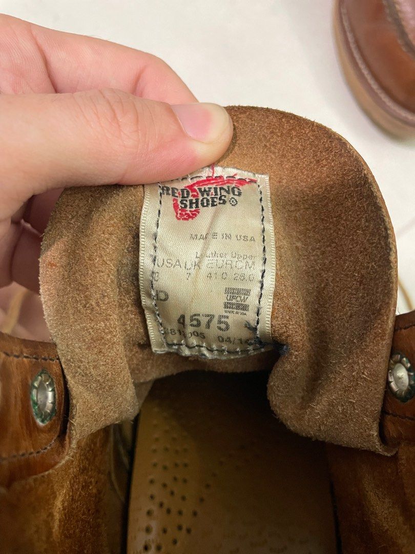 Red Wing Moc Toe 4575 US8D, Men's Fashion, Footwear, Boots on Carousell