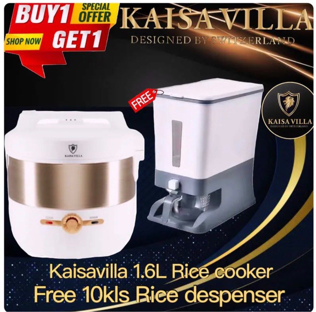 Rice Cooker with free rice dispenser, Furniture & Home Living ...