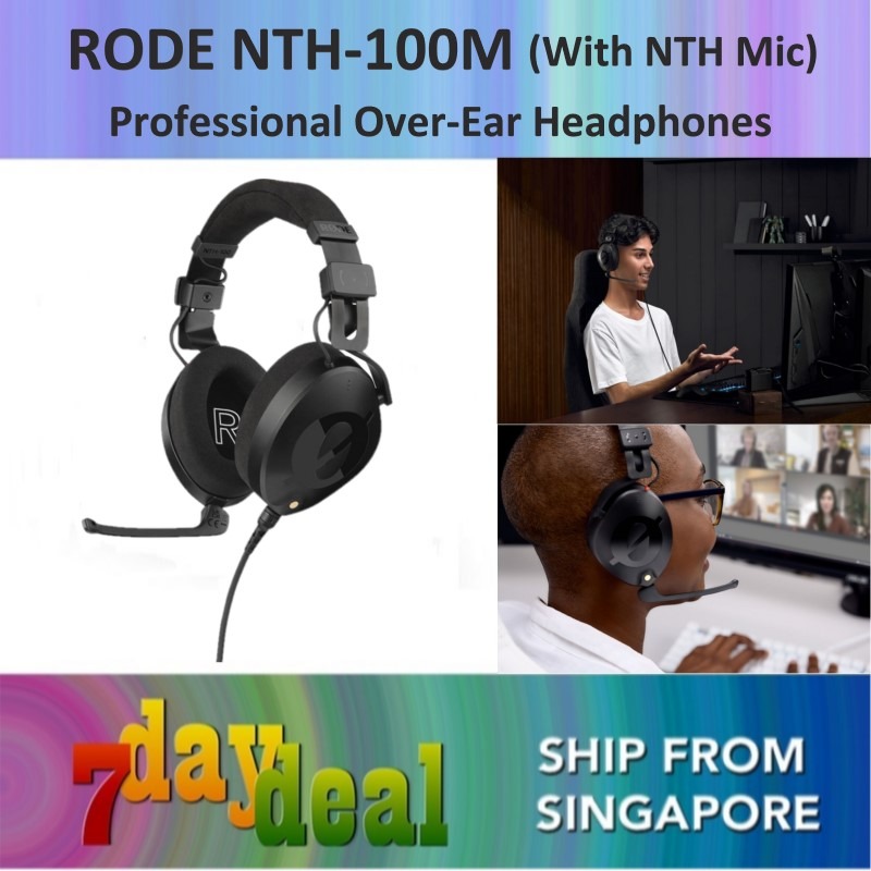 RODE NTH-100M Professional Over-Ear Headphones / Headset (NTH100M With ...