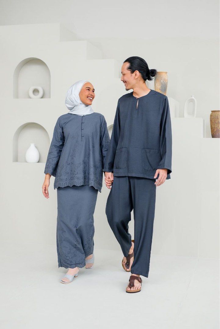 Rukun Kurung Family Set, Women's Fashion, Muslimah Fashion, Baju Kurung ...