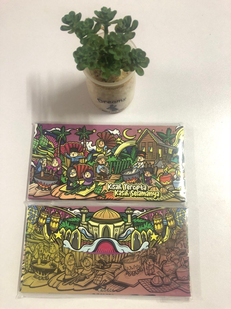 Sampul raya doodle, Hobbies & Toys, Stationery & Craft, Art & Prints on ...