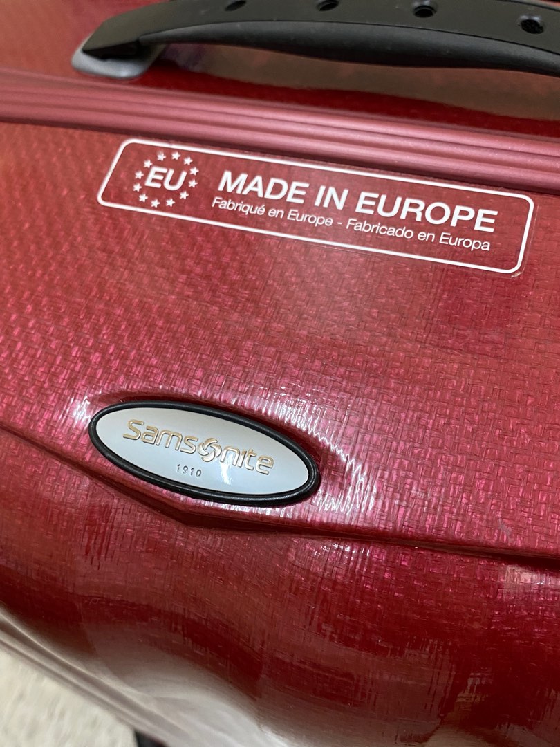 Samsonite Cosmolite 75/28 Red 新秀麗行李箱, 興趣及遊戲, 旅行, 旅遊 - 行李箱 - Carousell