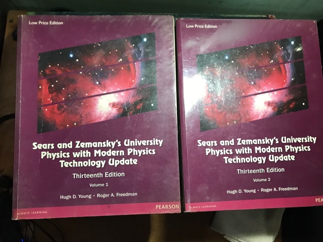 Sears and Zemansky's University Physics Vol 1 and 2, Hobbies & Toys, Books & Magazines ...