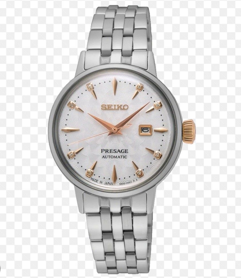 SEIKO PRESAGE SRE009J1 COCKTAIL TIME "CLOVER CLUB" DIAMOND TWIST WOMEN ...