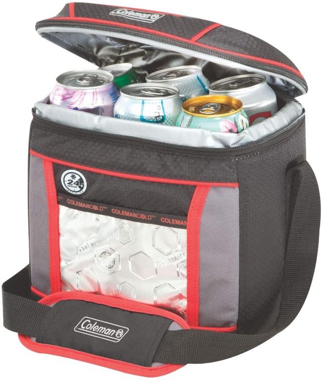 [sg stock] Coleman 9 Can Soft Cooler, Red, Furniture & Home Living ...