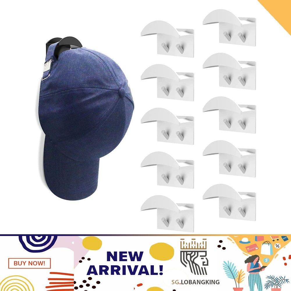 [sg stock] Hat Rack Wall Mount- Arc Design Baseball Cap Rack, Strong ...