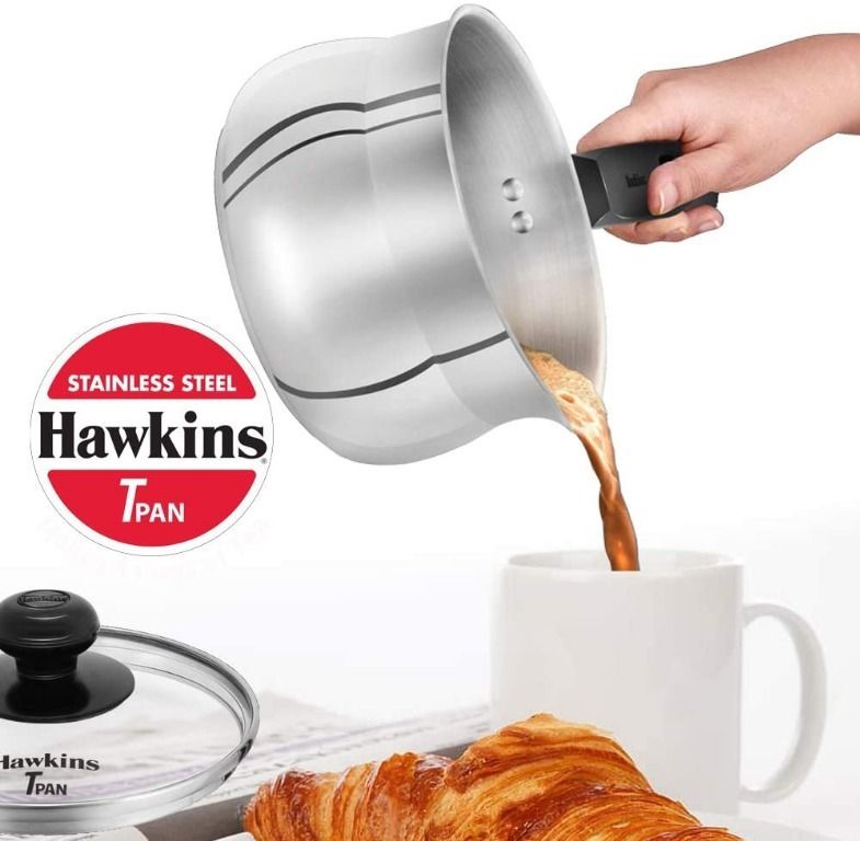 [sg stock] Hawkins Tpan Stainless Steel saucepan Tea Pan, Small, Silver ...