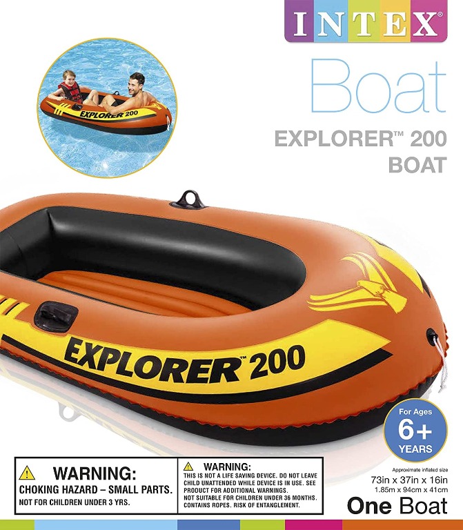 [SG stock] Intex Explorer Inflatable Boat Series 200, Sports Equipment ...