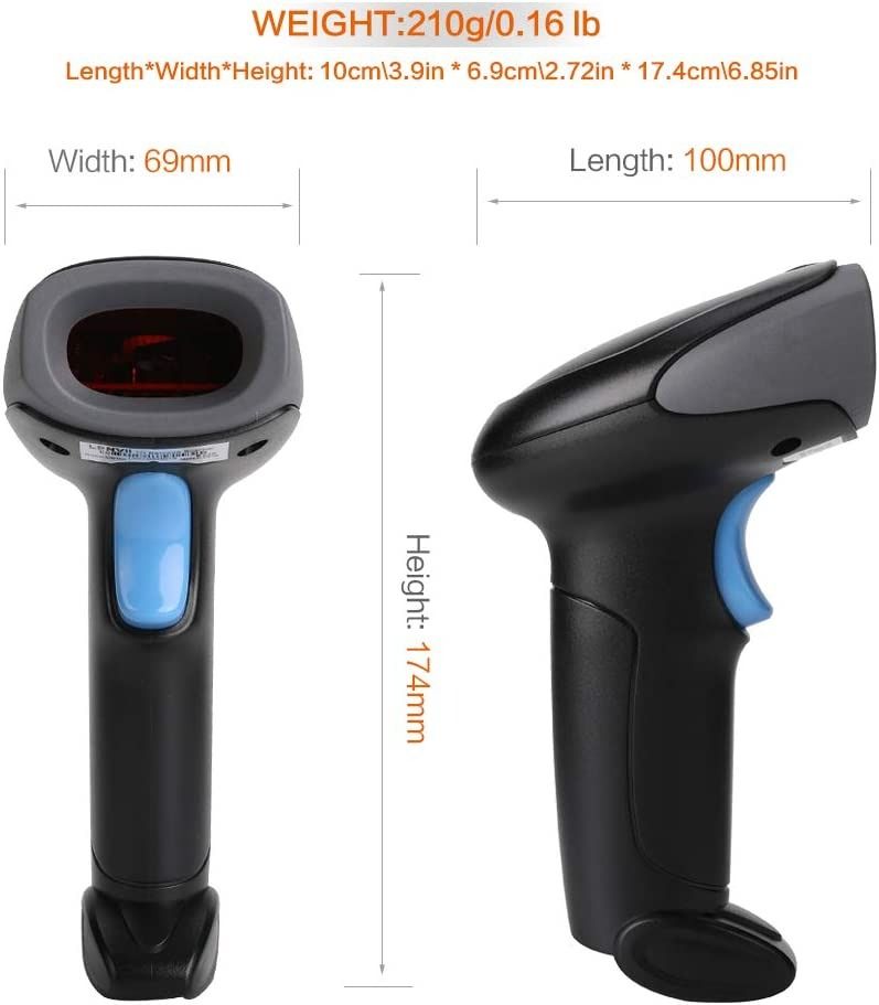 [SG stock] LENVII Wireless Barcode Scanner 2D USB Wired QR Code Scanner ...