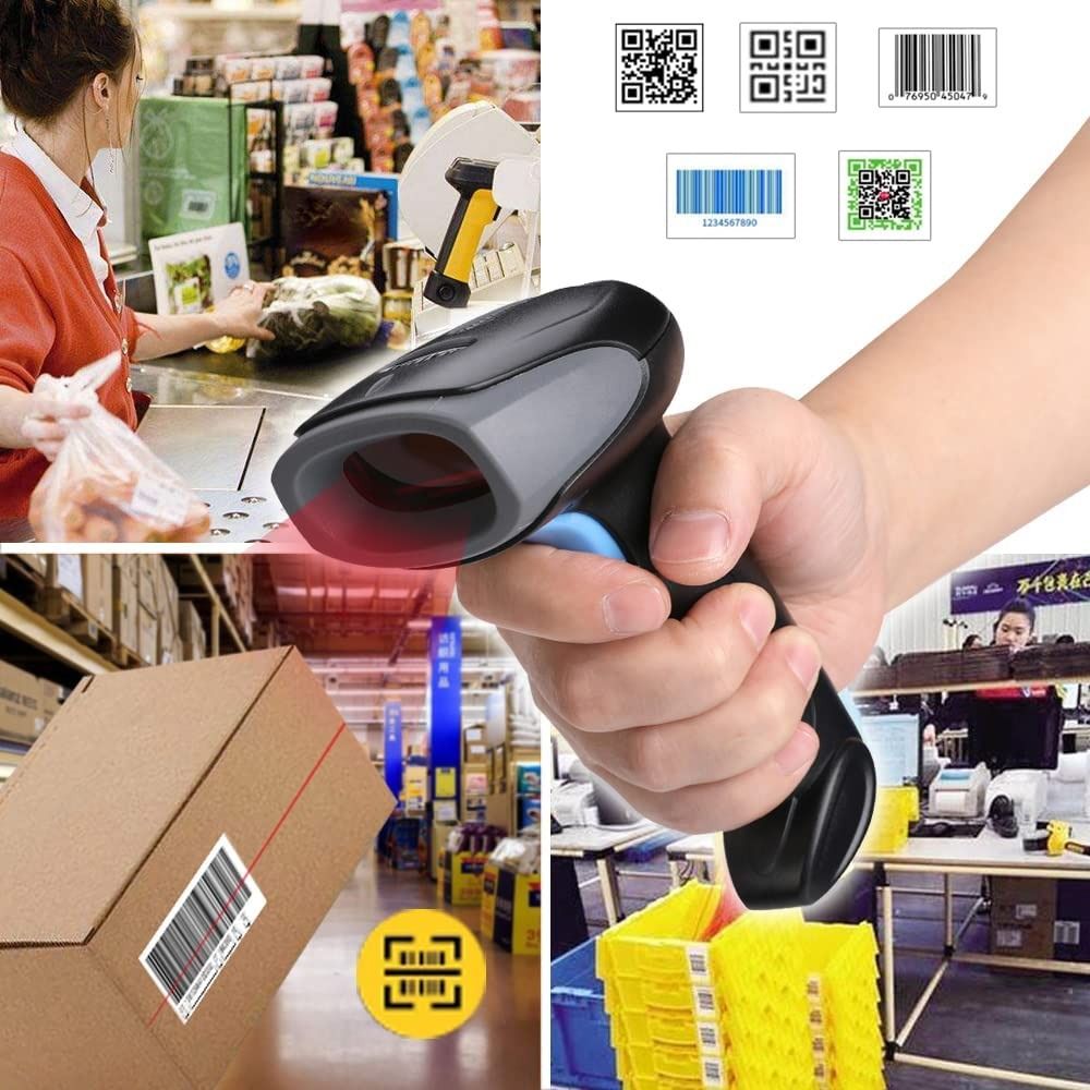 [SG stock] LENVII Wireless Barcode Scanner 2D USB Wired QR Code Scanner ...