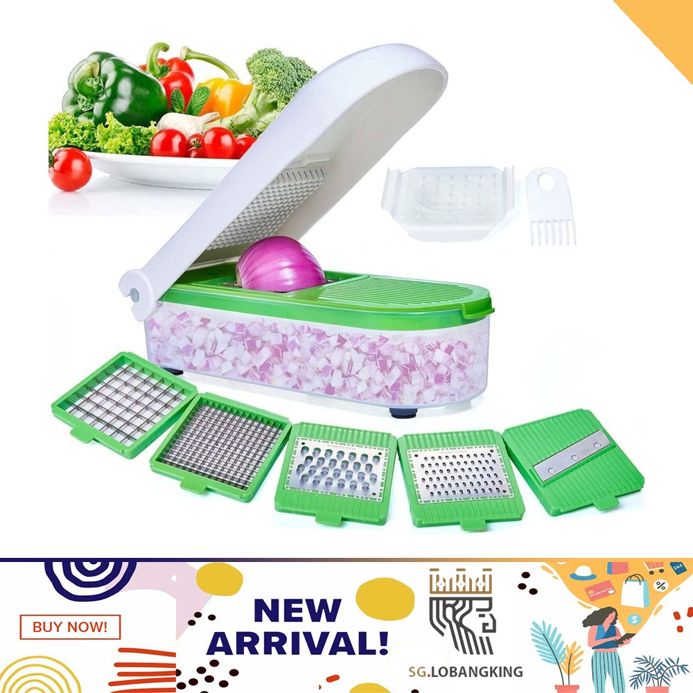 [sg stock] LHS Vegetable Chopper, Pro Onion Chopper Slicer Dicer Cutter ...