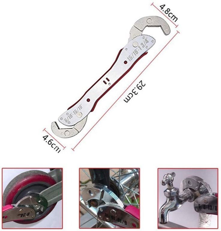 [sg stock] Multi-Function Magic Wrench Universal Adjustable auto ...