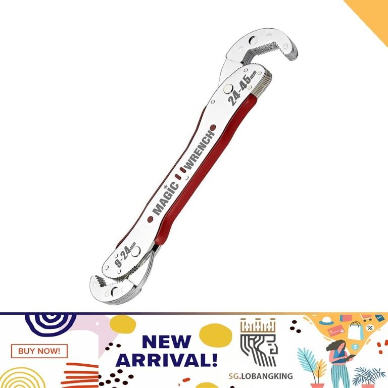 [sg stock] Multi-Function Magic Wrench Universal Adjustable auto ...
