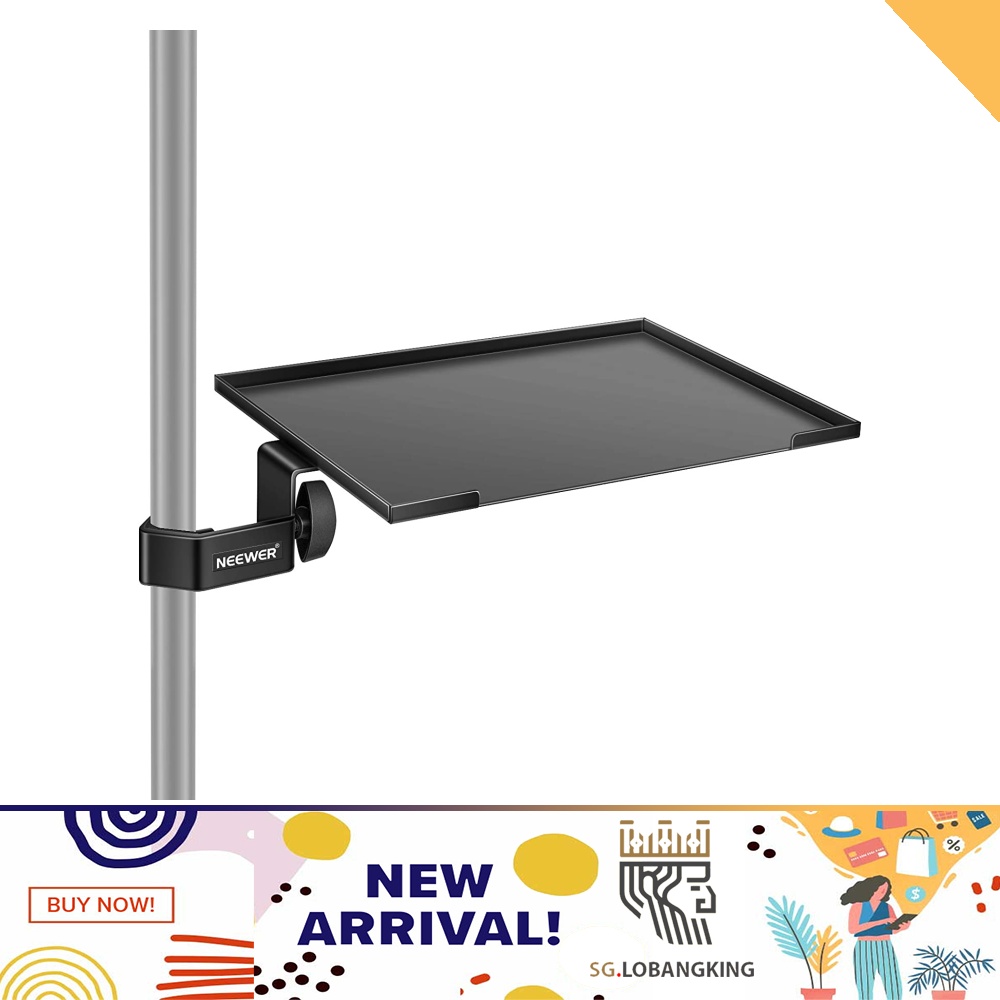 [sg stock] Neewer Clamp-On Laptop Notebook Rack Tray Holder, Made of ...