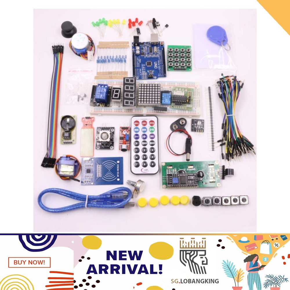 [sg stock] sg Arduino UNO R3 advanced RFID Starter Kit & Learning Suite ...