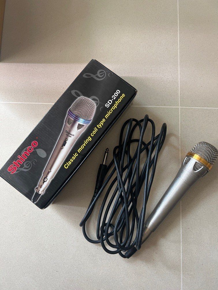 Shinco Classic Moving Coil Type Microphone SD-200, Audio, Microphones ...